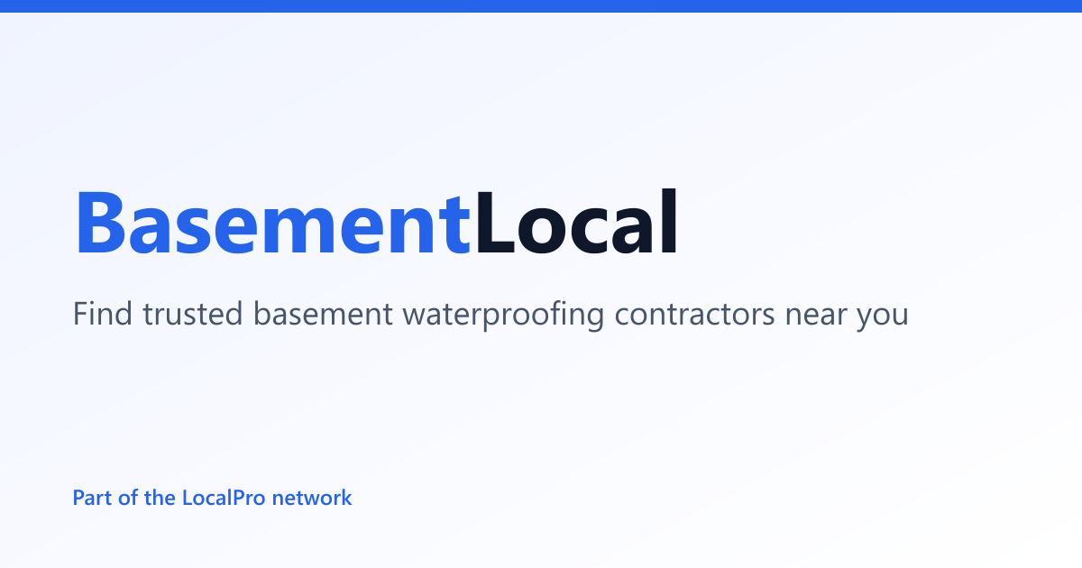 Basement Waterproofing Cost Guide (2026) | BasementLocal